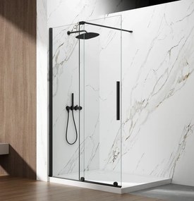 Gelco Spirit Black sprchové dveře do niky 100 x 200 cm posuvné černá čiré sklo GI1010B