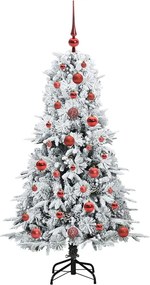 Umělý Skládací Vánoční Strom s stojanem Bílá 120 cm PE a PVC 3397458