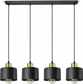 Stropní Svítidlo Lustr Stropní Svítidlo Classic Spot BZ4 Led E27 Black Gold