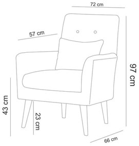 Atelier del Sofa Křeslo Zeni - Green, Zelená