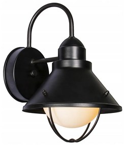 BOWI | Venkovní nástěnné svítidlo LAVINA 1xE27/60W/230V IP44 černá | BW0201