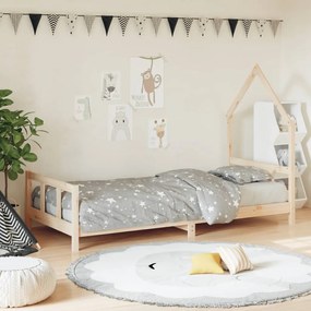 Dětská postel 90 x 200 cm masivní borové dřevo