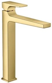 Hansgrohe Metropol vysoká umyvadlová baterie s clic-clacem leštěný vzhled zlata 32512990