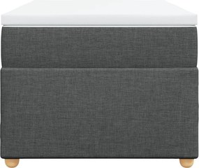 Box spring postel s matrací tmavě šedá 90x190 cm textil 3285339