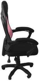 Otočná kancelářská židle Oscar černo-růžová
