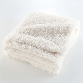 Krémová deka z umělé kožešiny 220x240 cm Mouton – douceur d'intérieur