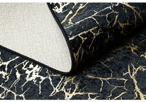 Dywany Luszczow Dětský kusový koberec MIRO 11111.2106 pratelný  Mramor, glamour protiskluz, černý / zlatý Rozměr koberce: 80 x 150 cm