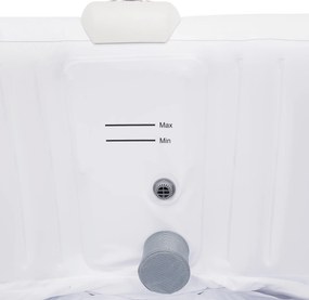 Nafukovací vířivka, šedá / bílá, 2-4 os, 600 l, KAMINO NEW TYP 3