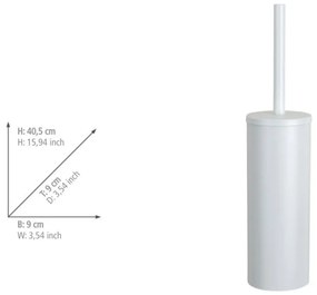 Bílá WC štětka z nerezové oceli Orea – Wenko