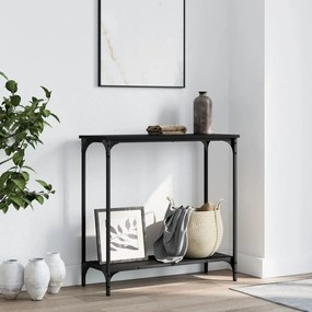 Konzolový stolek černý 75 x 30,5 x 75 cm kompozitní dřevo - Default Title