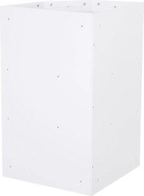 HOMCOM® Rohové regálové policové stojanové regály s 3 zásuvkami, úsporné místo, MDF, bílé