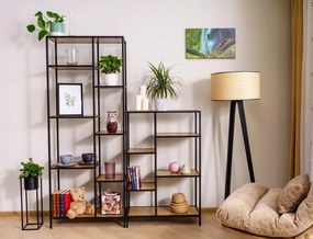Regál Costa A 70 cm dub přírodní/černý