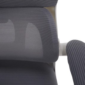 Ergonomická kancelářská židle IMPERIAL - šedá síťovina