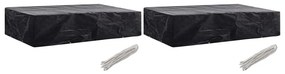 Plachty na opalovací lehátko 2 ks s 8 očky 218 x 77 x 55 cm 279133