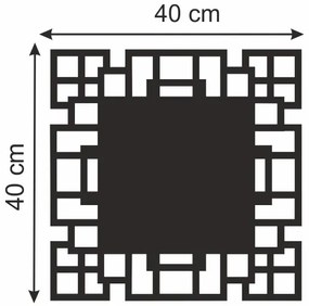 Nalepovací čtvercové zrcadla labyrint
