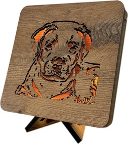Li-Go "Štěně" lampa 19x19 cm provedení povrchu: jedle