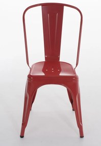 Zahradní židle Lynden - kov | červená
