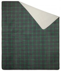 Kostkovaná zelená vánoční deka Šířka: 200 cm | Délka: 220 cm