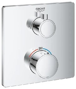 Grohe Grohtherm - Termostatická sprchová baterie pro 2 spotřebiče, chrom 24079000