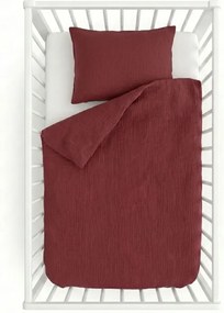 Kvalitex Dětské mušelínové povlečení vínové 90x135, 45x60cm 1x 90/135, 1x 45/60cm