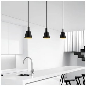 Lustr na lanku KEM 1xE27/40W/230V černá