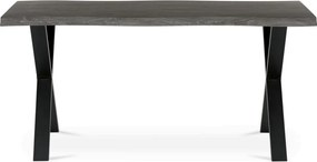 Jídelní stůl HT-F4316 GREY, mdf, šedý dub (160 x 90) cm Šedá