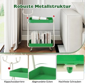 Costway 2 Vozík ve tvaru sobů Servírovací vozík Kuchyňský vozík pro vánoční