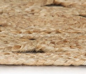 Ručně vyrobený koberec ze splétané juty 120 cm 133711