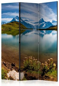 Paraván Lake with mountain reflection Switzerland Dekorhome