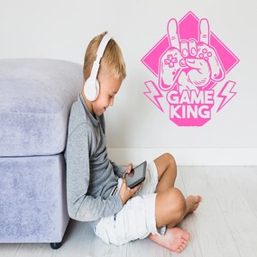 Živá Zeď Samolepka na zeď Game King Barva: černá