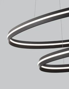 LED lustr Torrente 40 černé