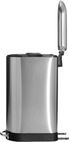 Úzký odpadkový koš Ariane, nerezová ocel, s pedálem, 30 l