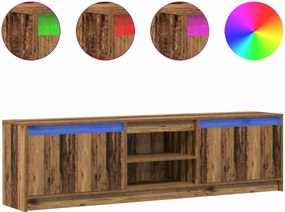 TV jednotky 180 x 34 x 50 cm Hnědá Kompozitní dřevo 3378504