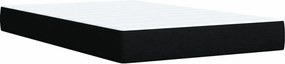 Box spring postel s matrací černá 120x190 cm textil 3290429
