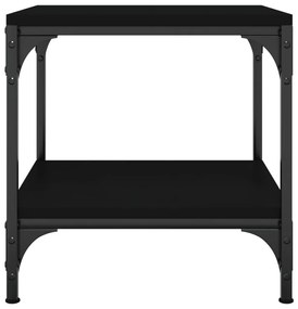 Odkládací stolky 2 ks černé 40 x 40 x 40 cm kompozitní dřevo - Default Title