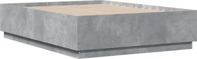 Rám postele betonově šedý 120 x 190 cm kompozitní dřevo 3209747