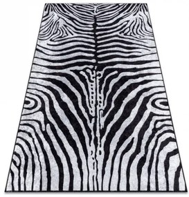 Dywany Luszczow Dětský kusový koberec MIRO 51331.803 pratelný  Zebra protiskluz, černý / bílá Rozměr koberce: 120 x 170 cm