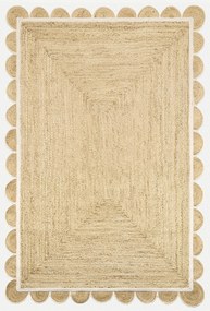Diamond Carpets India, Ručně vázaný kusový koberec Solin J 40 Natural, 300x400, béžová, chodba / předsíň