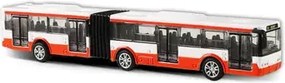 RAPPA 243484 Kovový kloubový autobus červený 18 cm / od 3 let