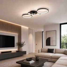 BRILAGI - LED Stropní svítidlo ECHO LED/40W/230V 4000K 32x90 cm černá