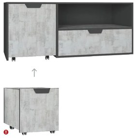 Meblar TV stolek Nano NA10 Barva: grafit + enigma