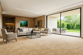 Metrážny koberec Serena 6642, na mieru, šíře 4m,5m, béžová, filc, chodba / predsieň, Condor Carpets
