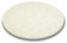 Kulatý koberec SHAGGY 5cm krémový Rozměr: průměr 133 cm