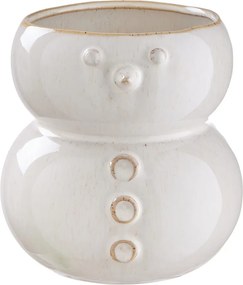 SNOWMAN Váza 16 cm - bílá