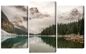 Vícedílný obraz Jezero Moraine V Národním Parku Banff, Kanada Nedostatek Nedostatek Přírodní plátno 120x80