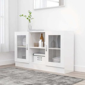 vidaXL Prosklená skříň 120 x 30,5 x 70 cm dřevotříska [815628] Barva: Černá