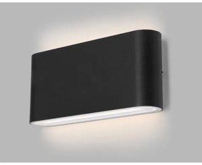 LED2 - LED Venkovní nástěnné svítidlo FLAT 2xLED/5W/230V IP65 černá