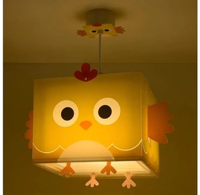 Dalber | Dalber 64642 - Dětský lustr LITTLE CHICKEN 1xE27/15W/230V | PI556