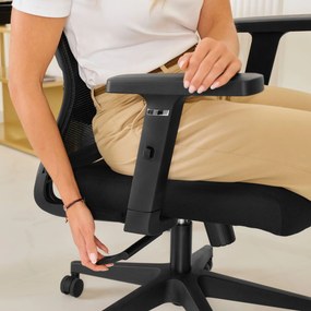 Ergonomické křeslo Piozano – Černé