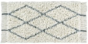 Lorena Canals vlněný koberec 80 x 140 kosočtverce, světlý - Bohemian